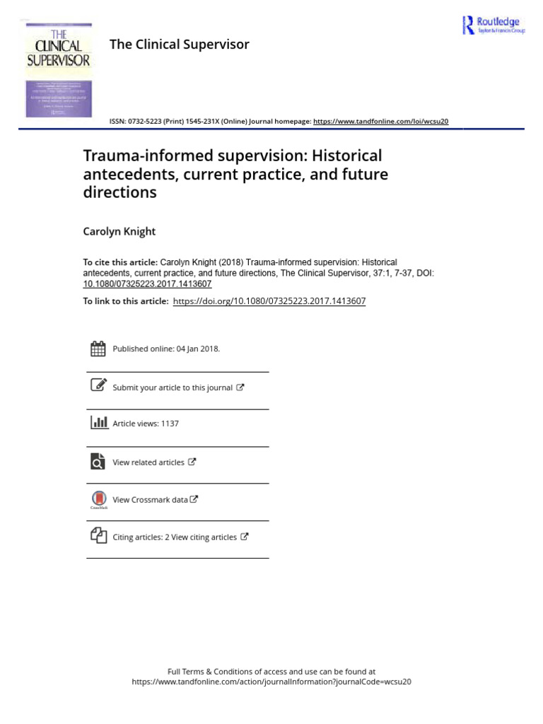 Trauma Informed Care | PDF