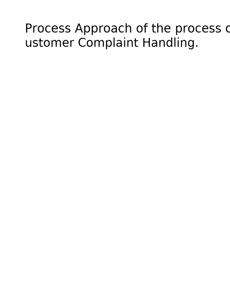 Customer Complaint Handling | PDF