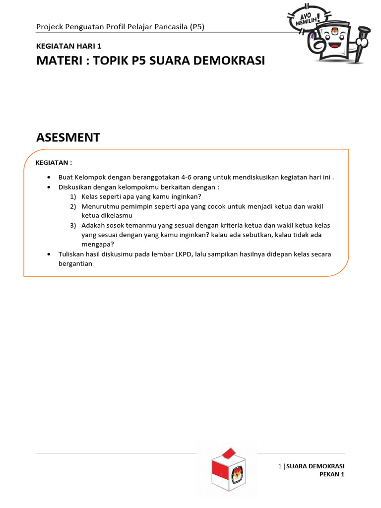 REVISI1 MODUL P5 - Modul Suara Demokrasi | PDF