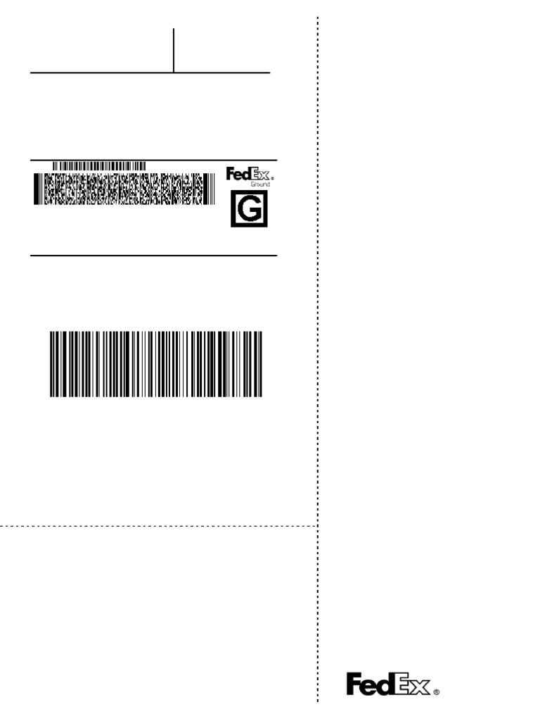 Fedex Return Label Sample | PDF