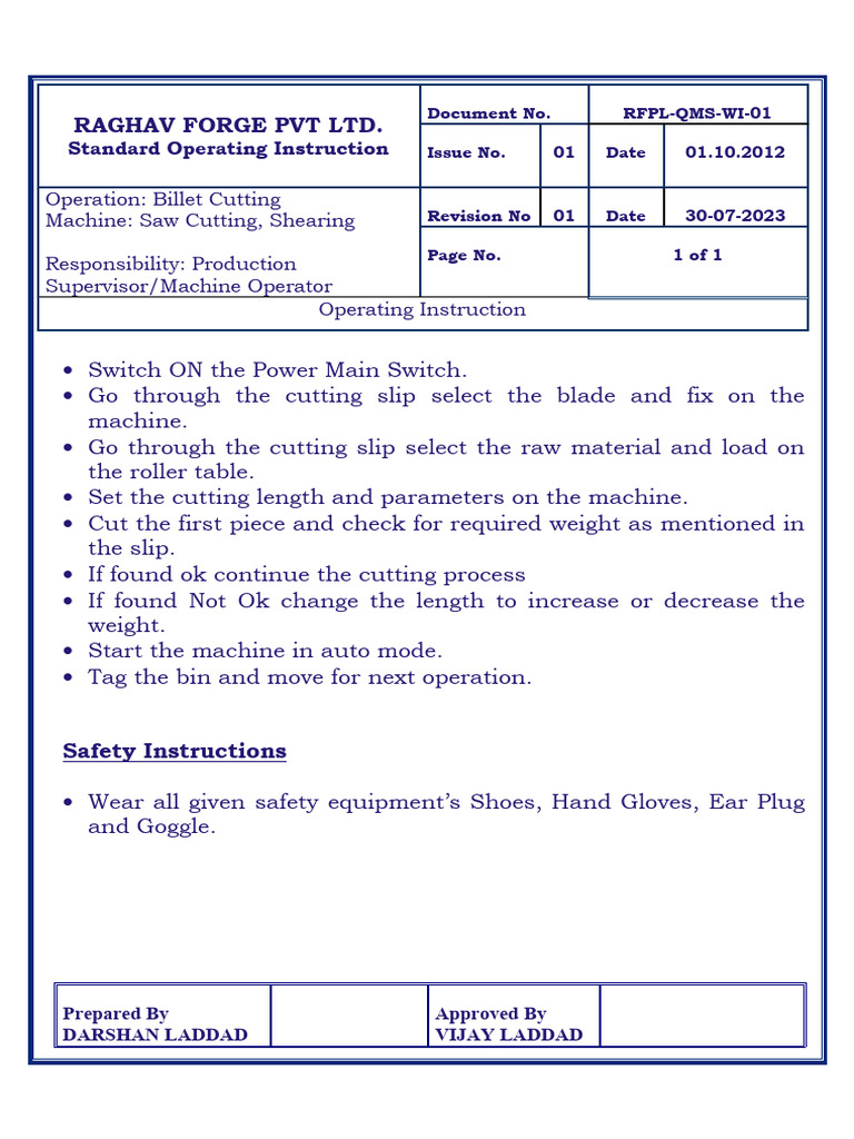 Work - Instructions Final With Shot Blasting Top Up Procedure | PDF