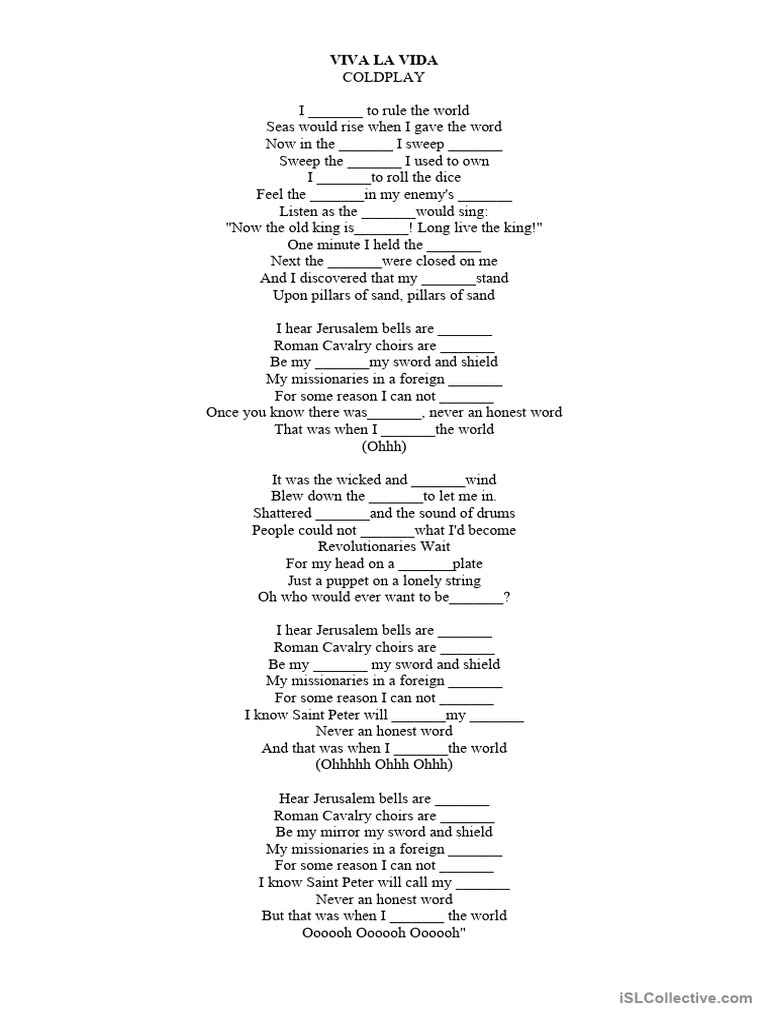 Viva La Vida (Coldplay) | PDF