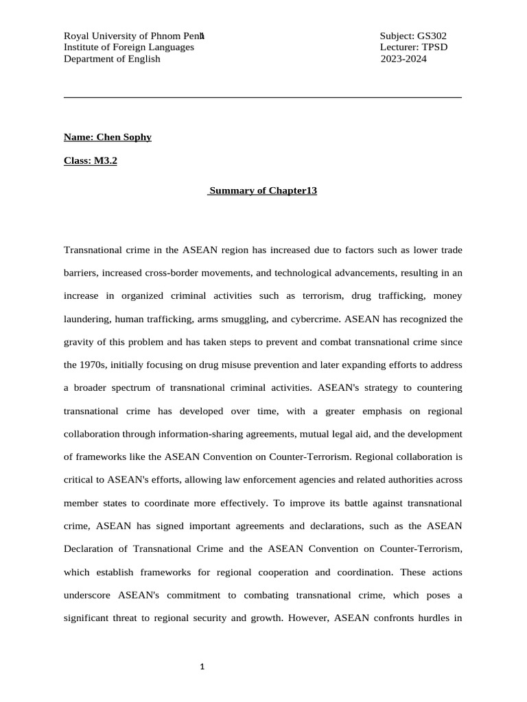 Summary of Chapter13 | PDF