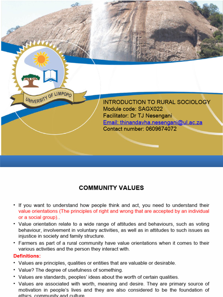 Community Values | PDF