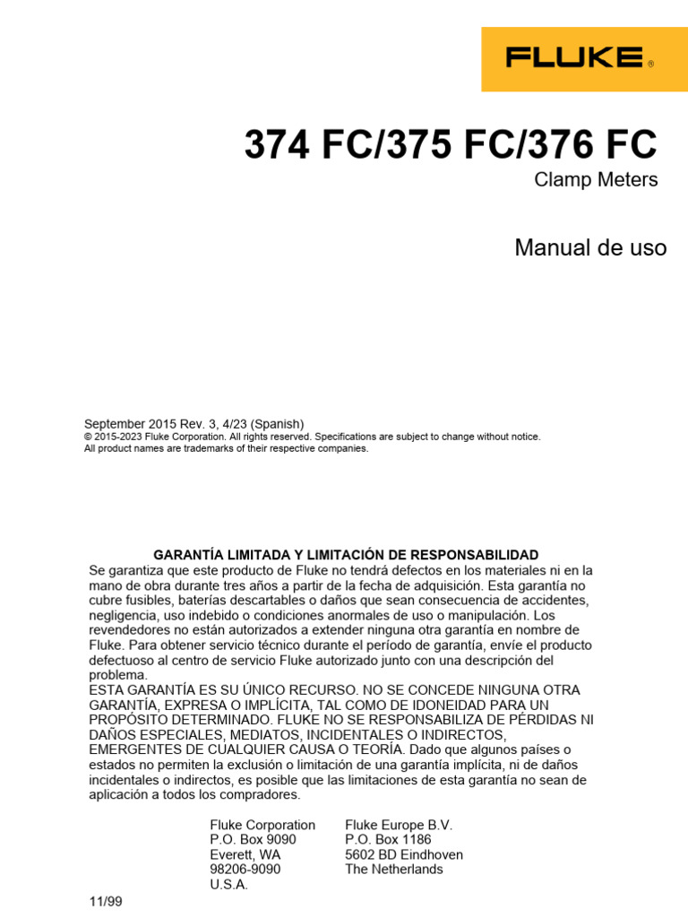Fluke 376 FC | PDF