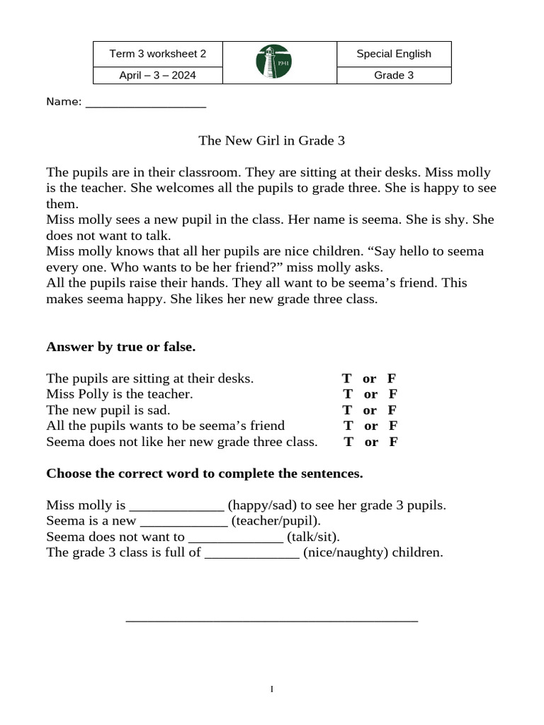 W2G3 WH Question Words | PDF