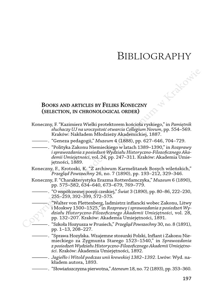 Koneczny en Bibl | PDF