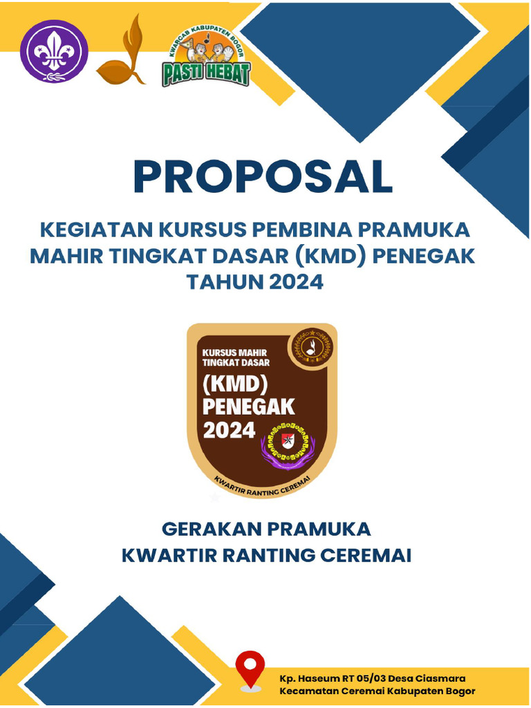 Proposal KMD Penegak 2024 Kwartir Ranting Ceremai | PDF