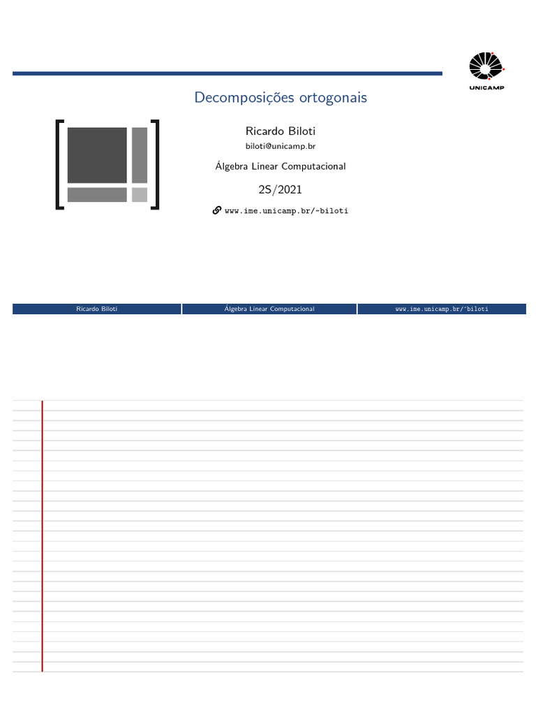Decomp Ortogonal SVD | PDF