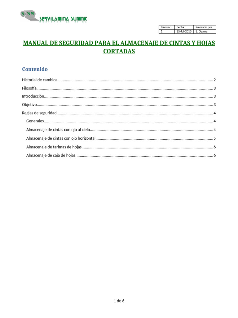 14-Manual para El Almacenaje de Cintas y Hojas Cortadas | PDF