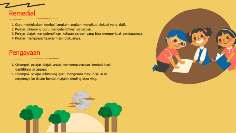 Lembar Pengayaan - Mendiskusikan Isi Cerpen | PDF