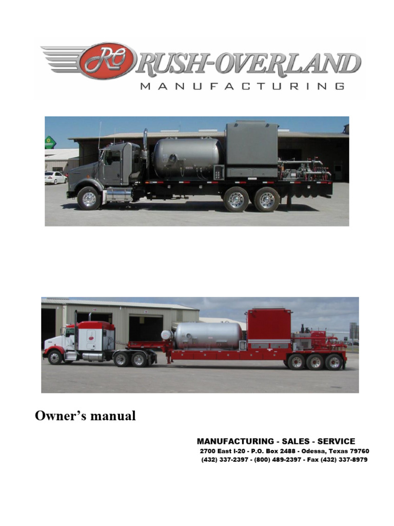 Frac Heater Operation Manual | PDF | Pump | Home & Garden