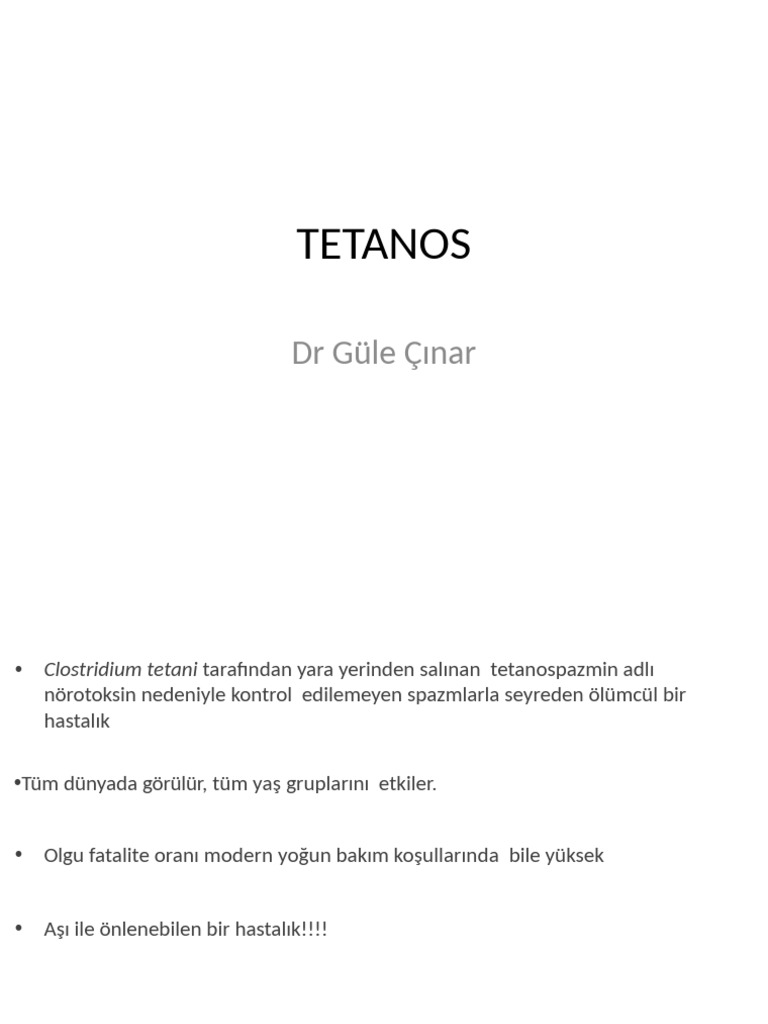 Tetanos | PDF
