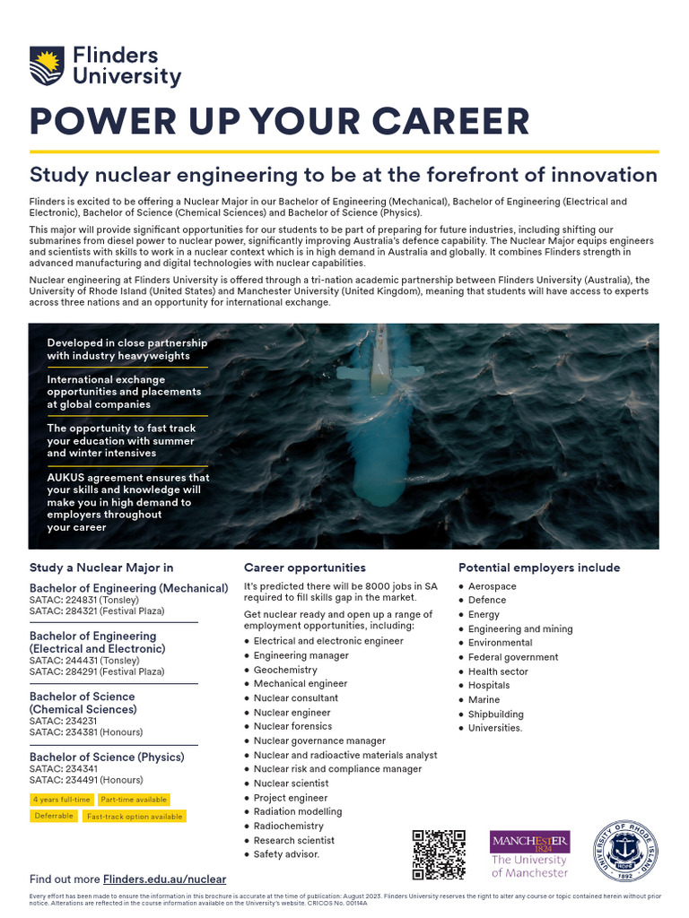 Cse Nuclear Engineering Flyer | PDF | Engineering | Technology ...