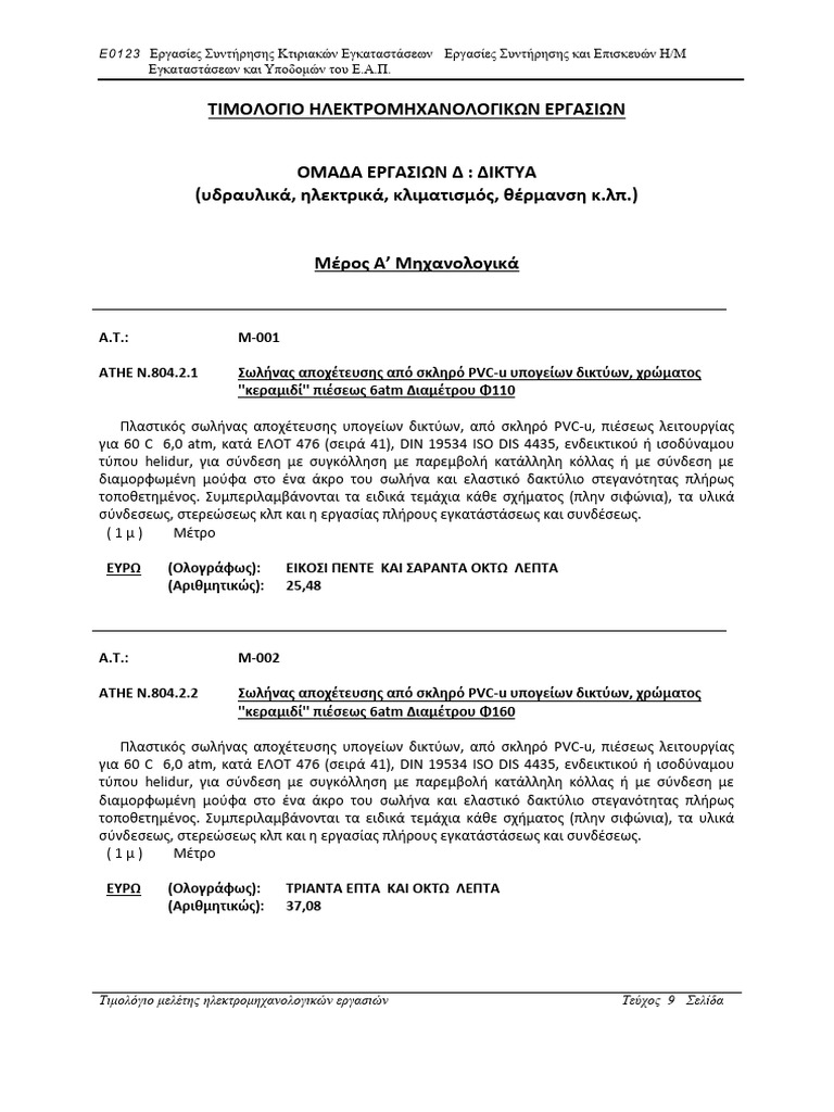 Τιμολογιο Athe | PDF
