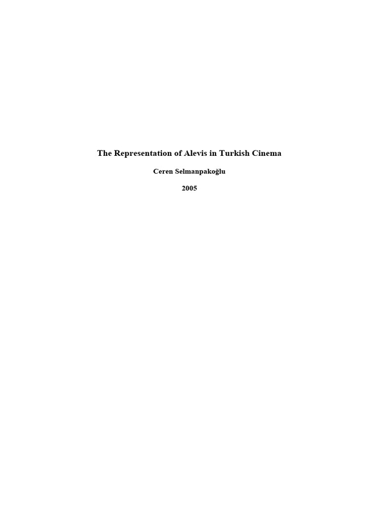 The Representation of Alevis in Turkish | PDF