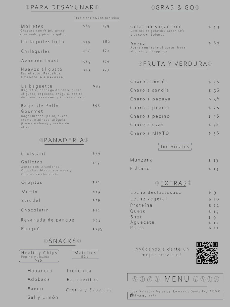 Menu First Try | PDF