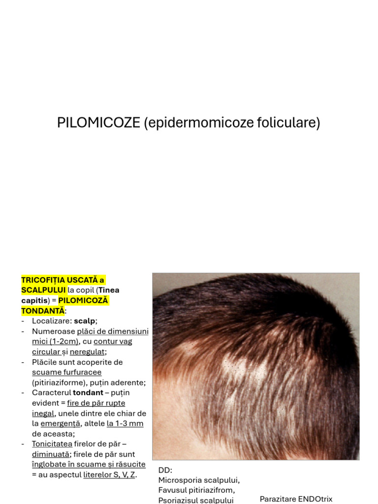 Micoze Cutanatepilomicoze Poze | PDF