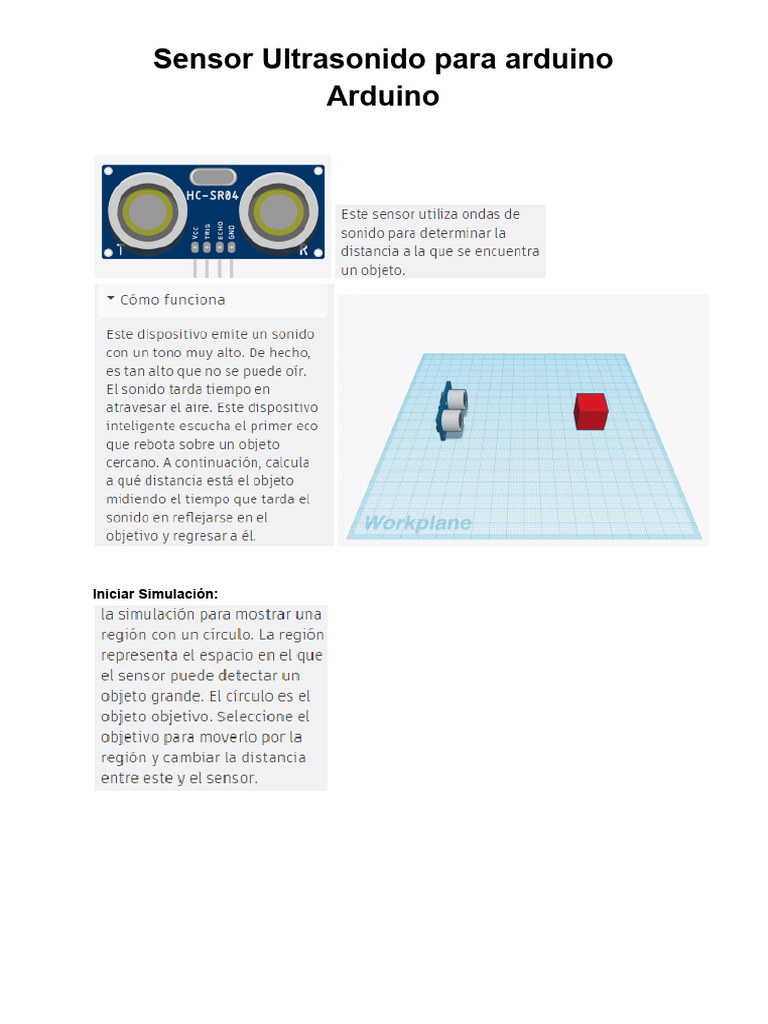 Sensor Ultrasonido para Arduino | PDF | Métodos y materiales de enseñanza