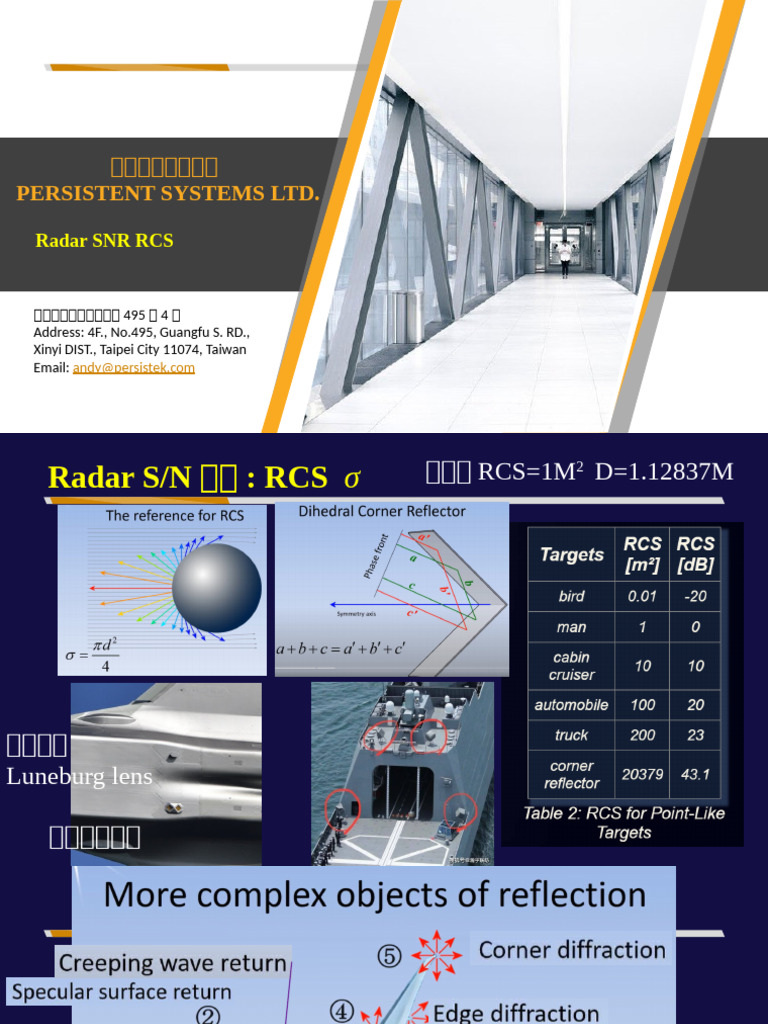 Radar SNR RCS | PDF | Computers | Technology & Engineering