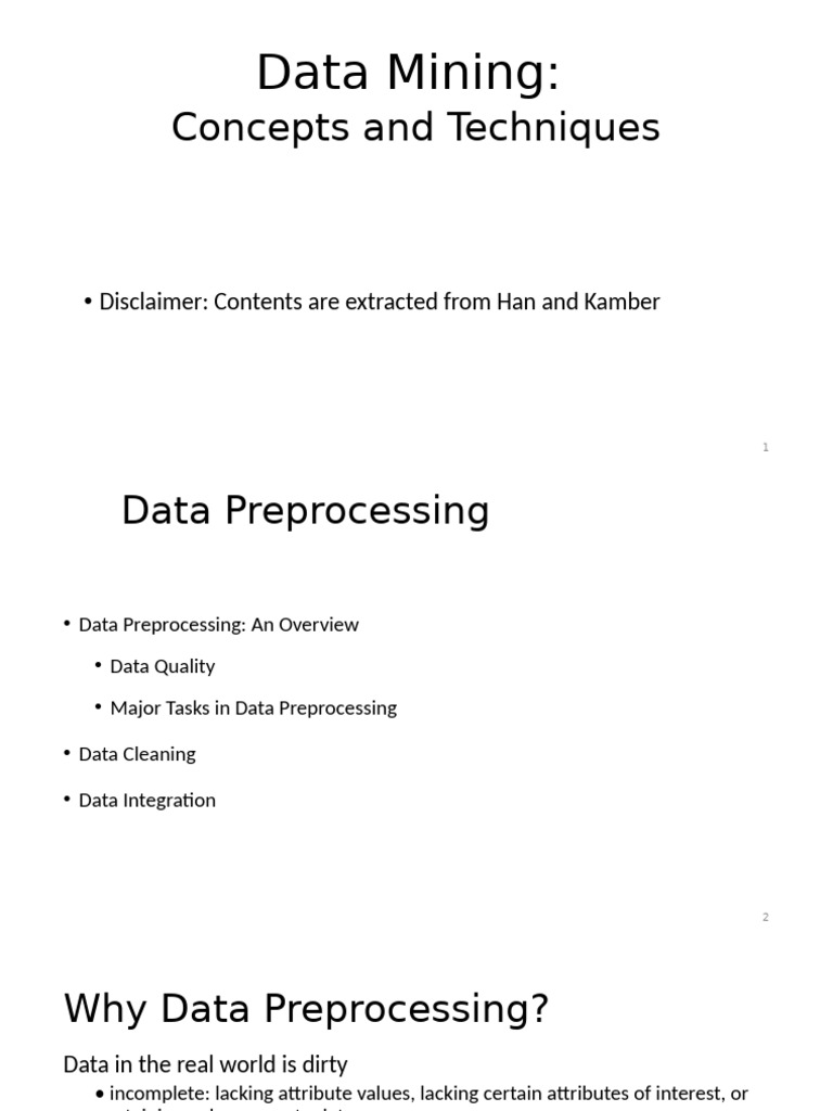 Data Preprocessing | PDF