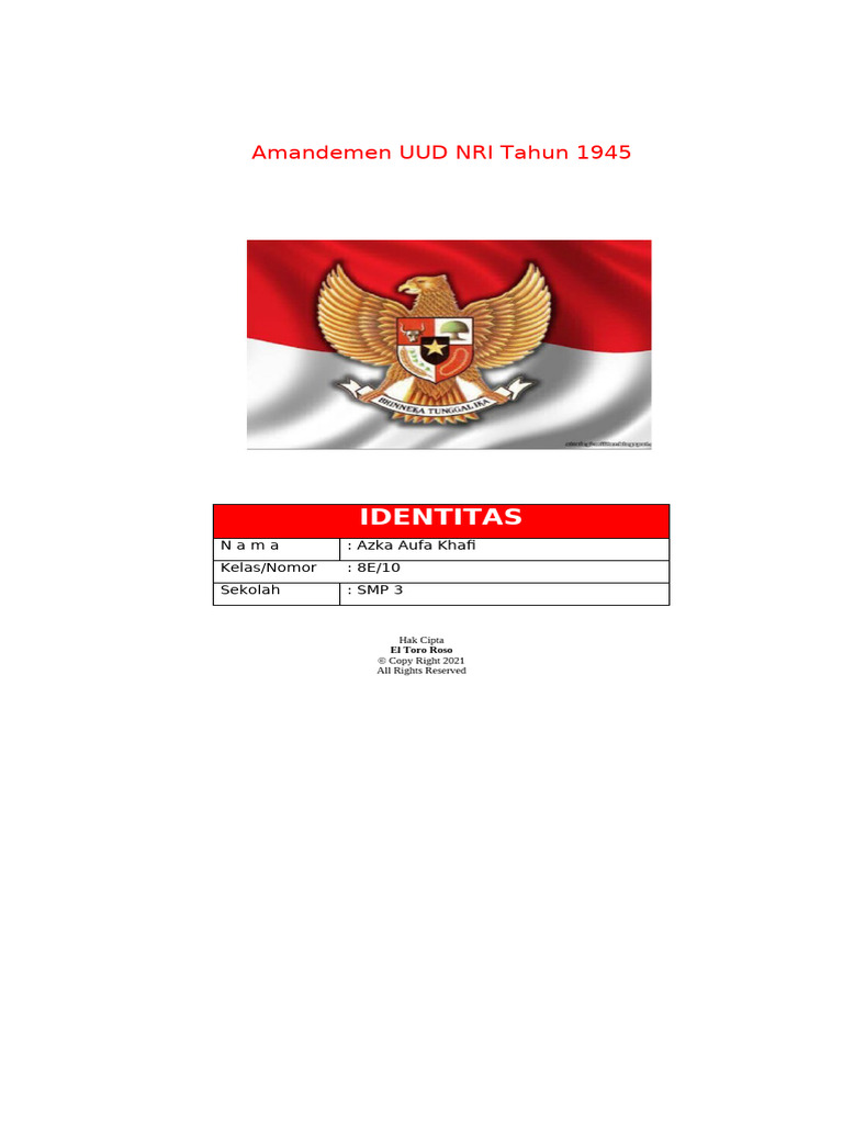 PPKN Azka 8E10 | PDF