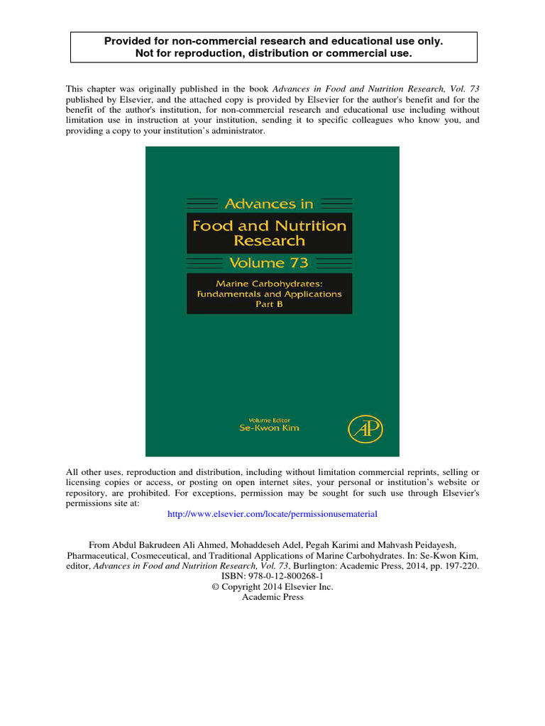 Marine Carbohydrate | PDF