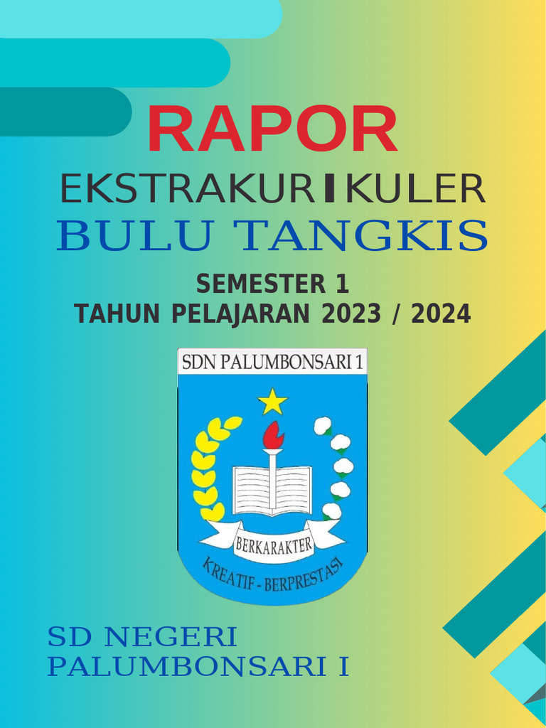 Cover Rapor Eskul Bulu Tangkis | PDF