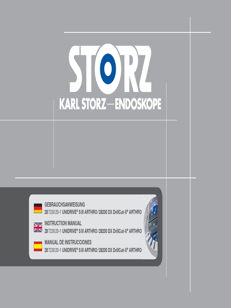 Gebrauchsanweisung: 28 Unidrive S Iii Arthro / 28200 DX Drillcut-X ...