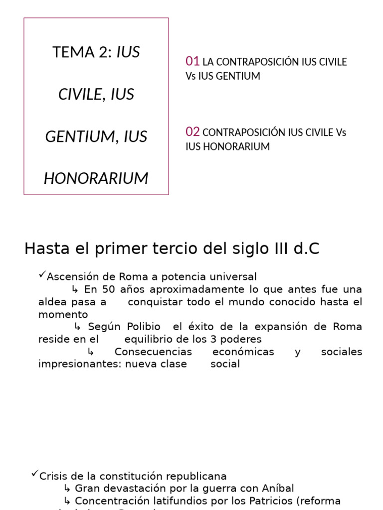 S.2 Ius Civile Gentium Honorarium | PDF