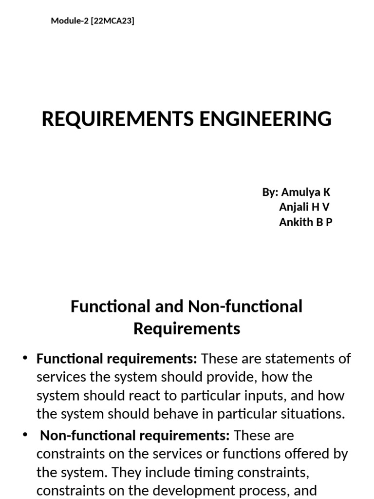 Requirements Engineering | PDF