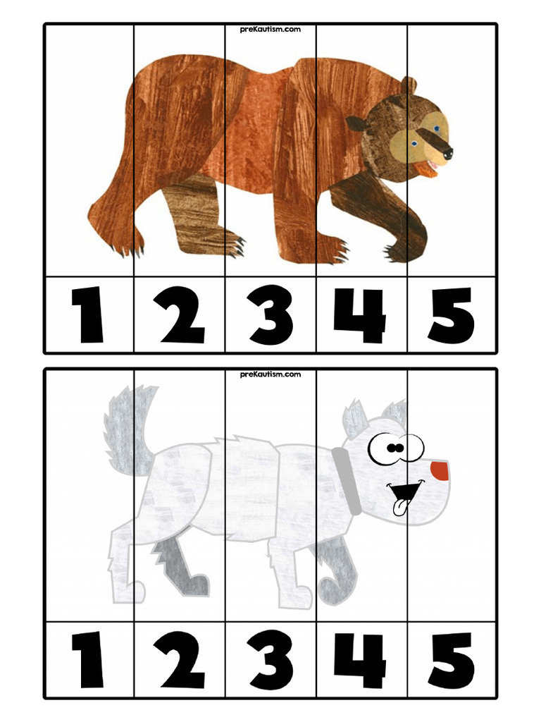 Brown Bear - Puzzle 1 | PDF