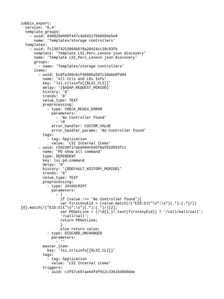 Zbx Export Templates | PDF Zbx Export Templates | PDF