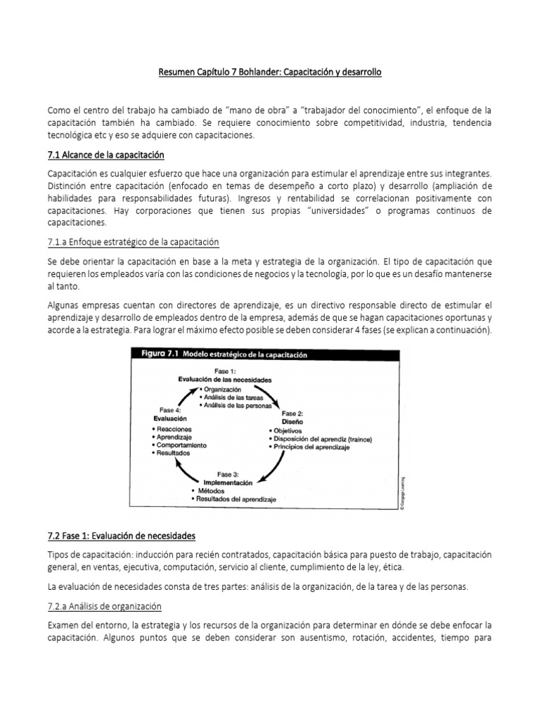 Resumen Bohlander Cap 7 | PDF