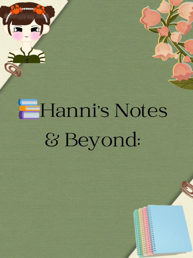 Hanni's Notes Beyond Chemistry 9 | PDF