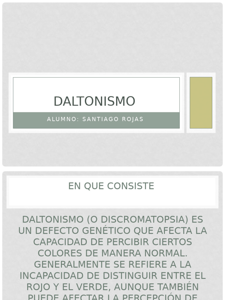 Biologia Daltonismo | PDF