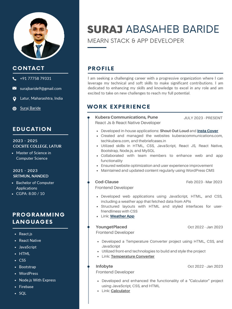 Suraj's Resume | PDF