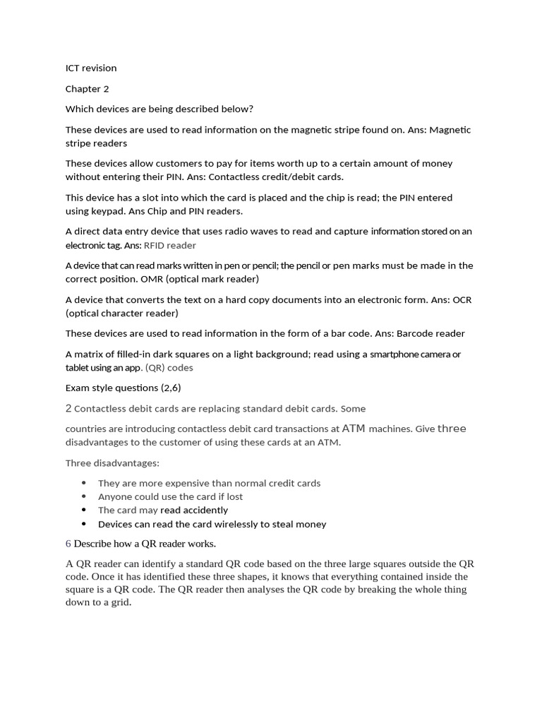 ICT Revision | PDF