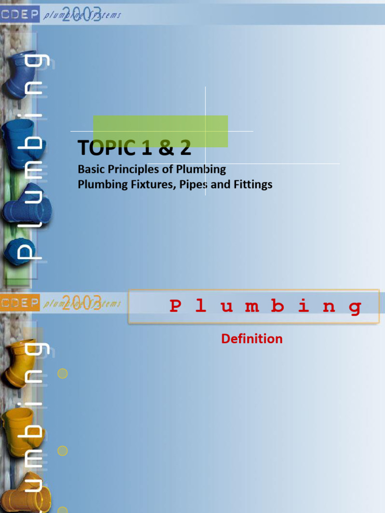 Topic 1 and 2 CE335 BUILDING UTILITIES 2 | PDF