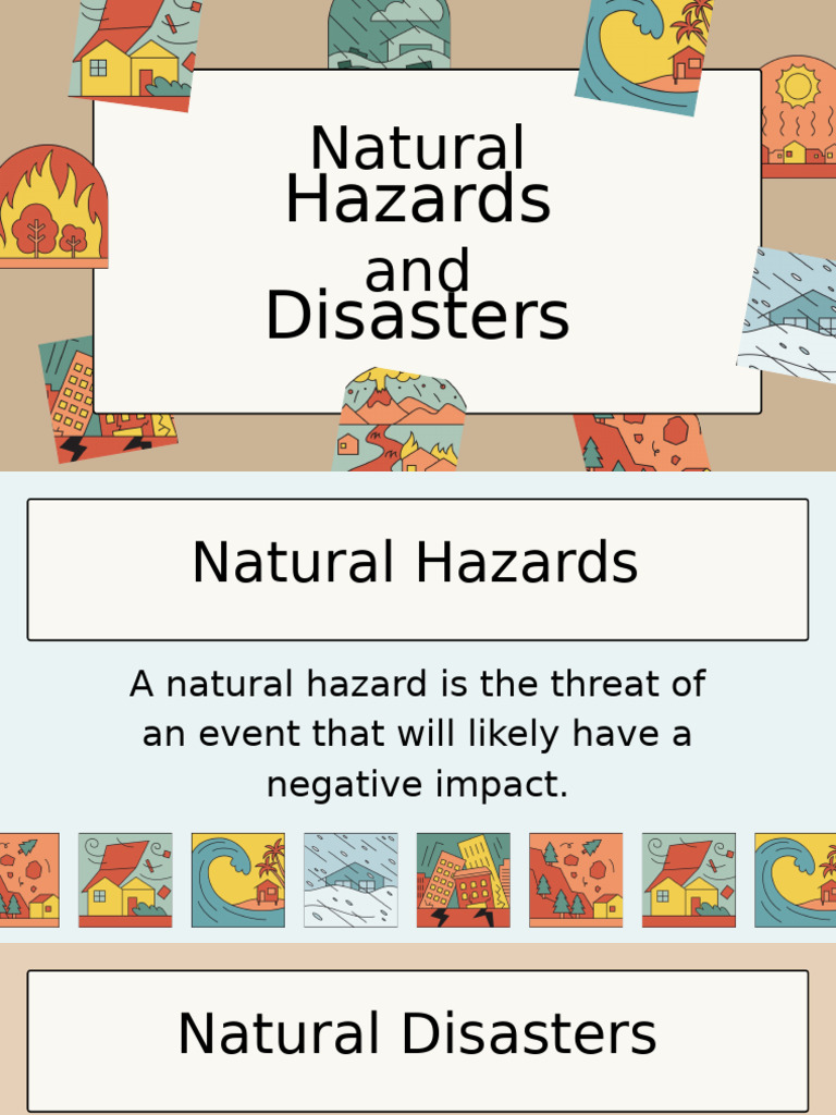 Natural Hazards and Disasters Earth Science Presentation in Colorful ...