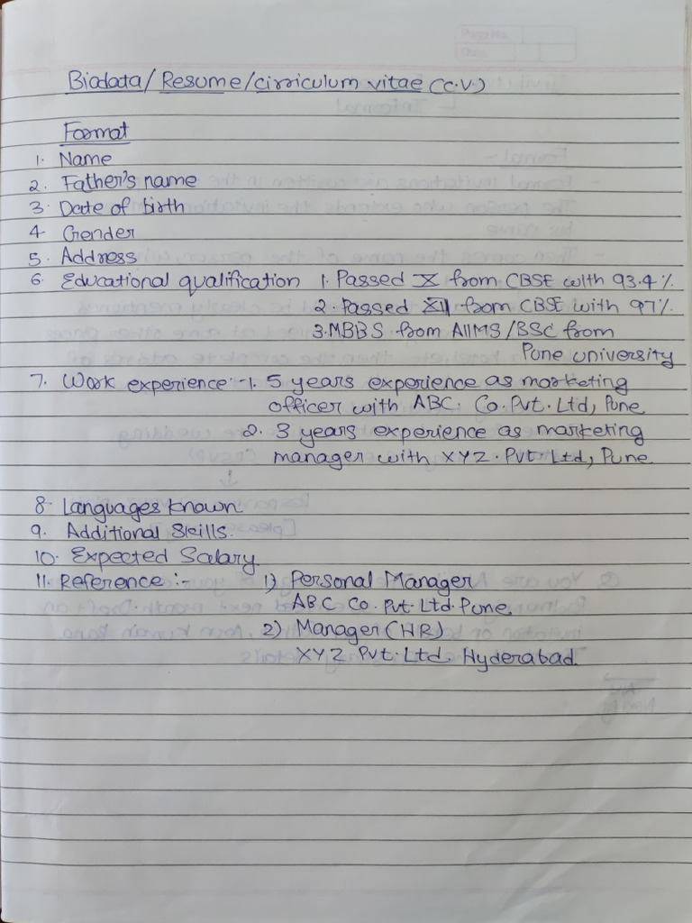 English Writing Formats | PDF