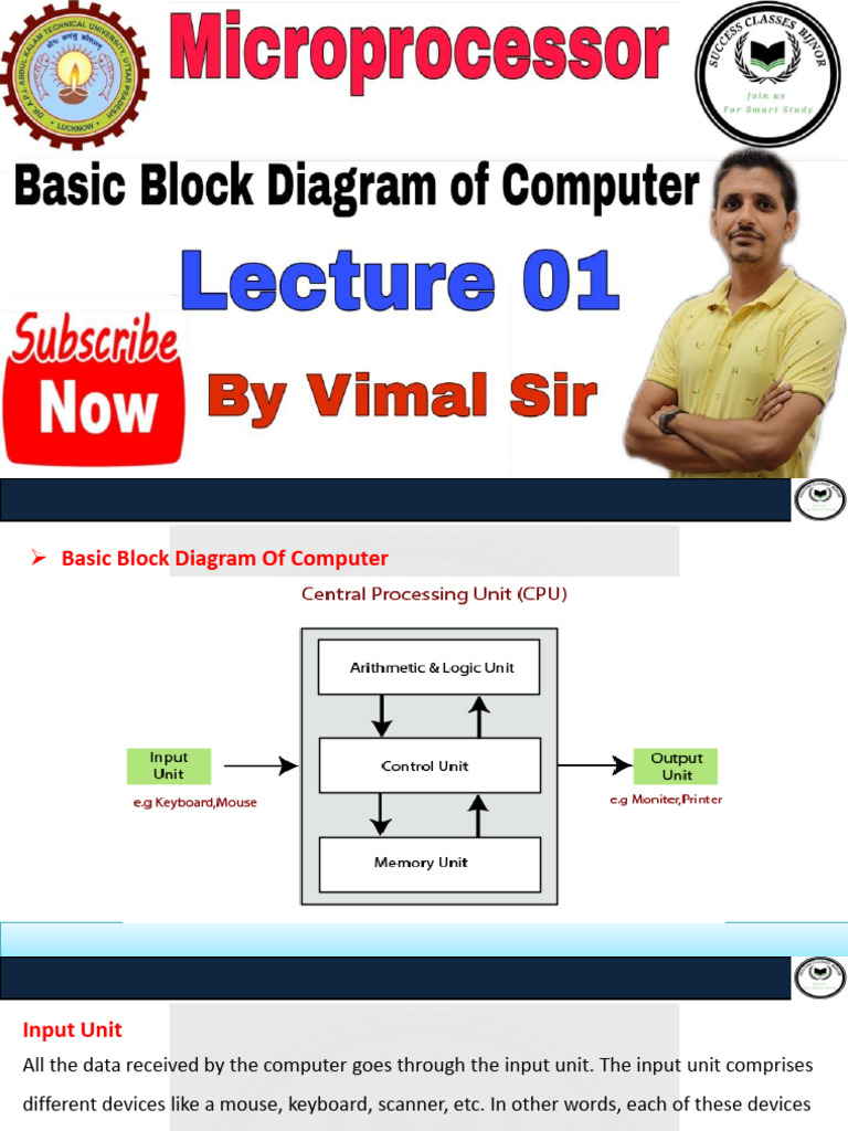 Microprocessor Fundamentals and 8085 Architecture | PDF | Central ...