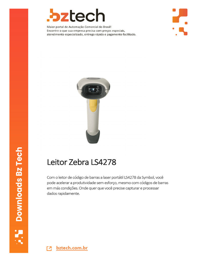 Manual Zebra ls4278 | PDF