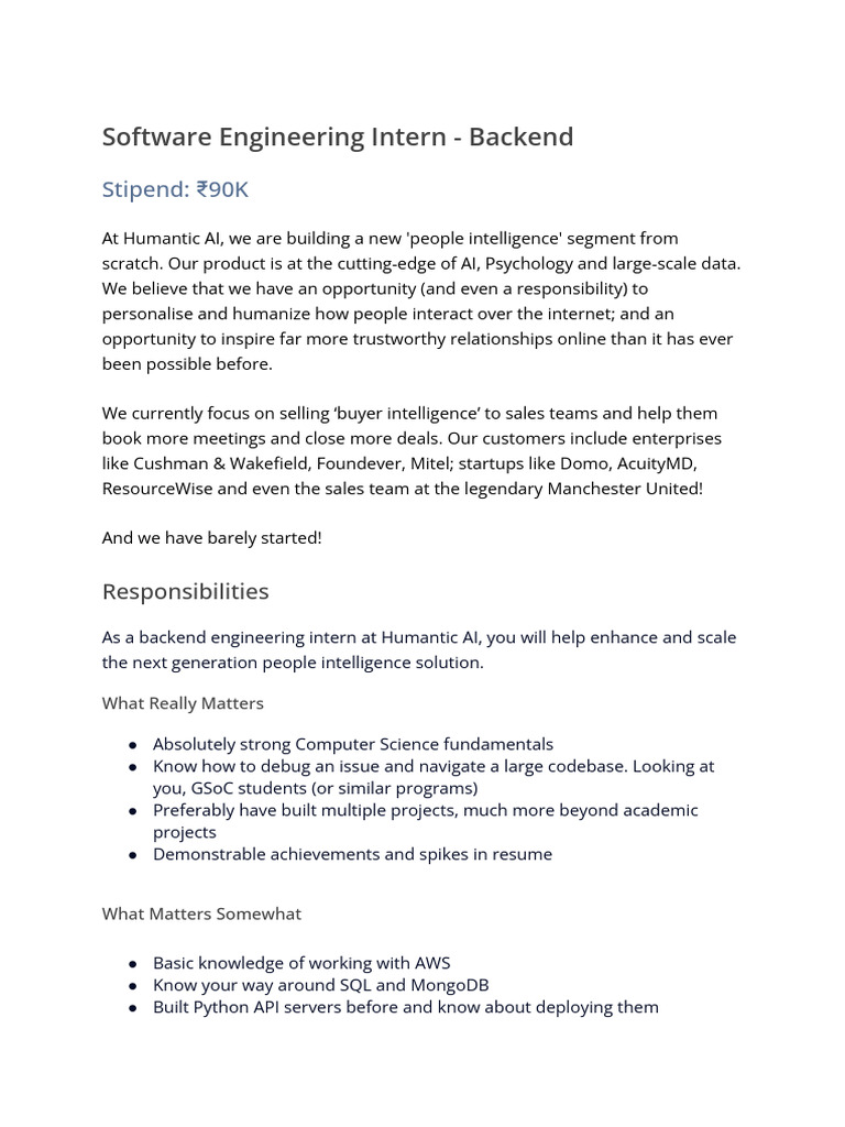 Intern JD - Backend Campus | PDF