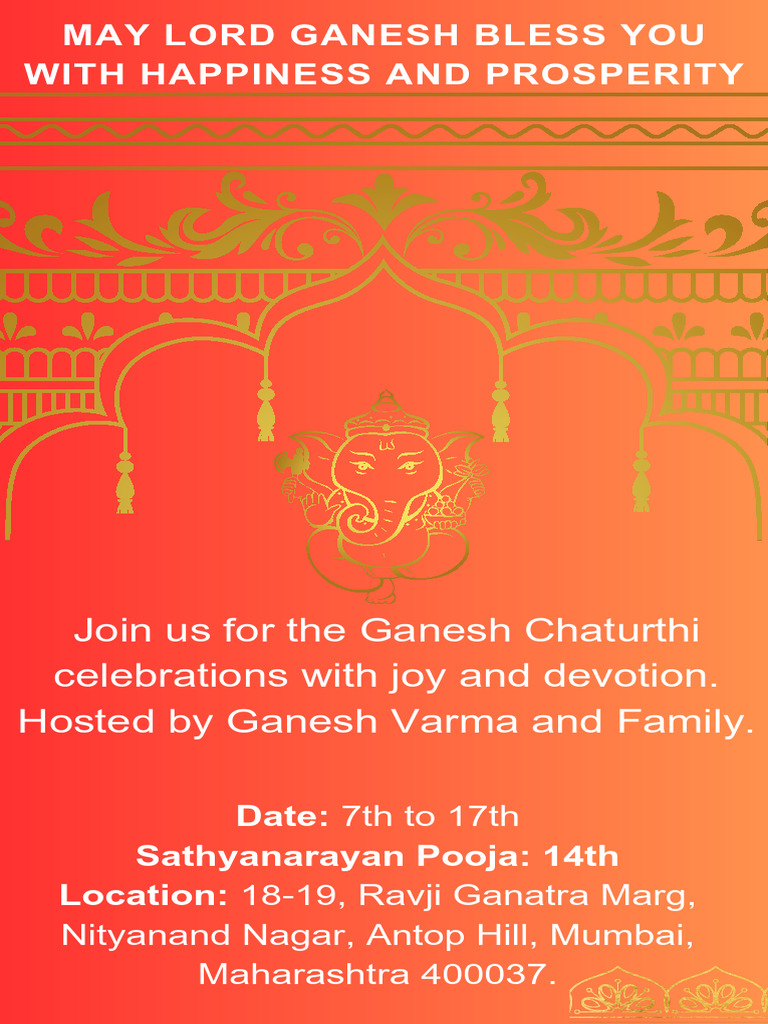 Ganesh Chaturthi. | PDF