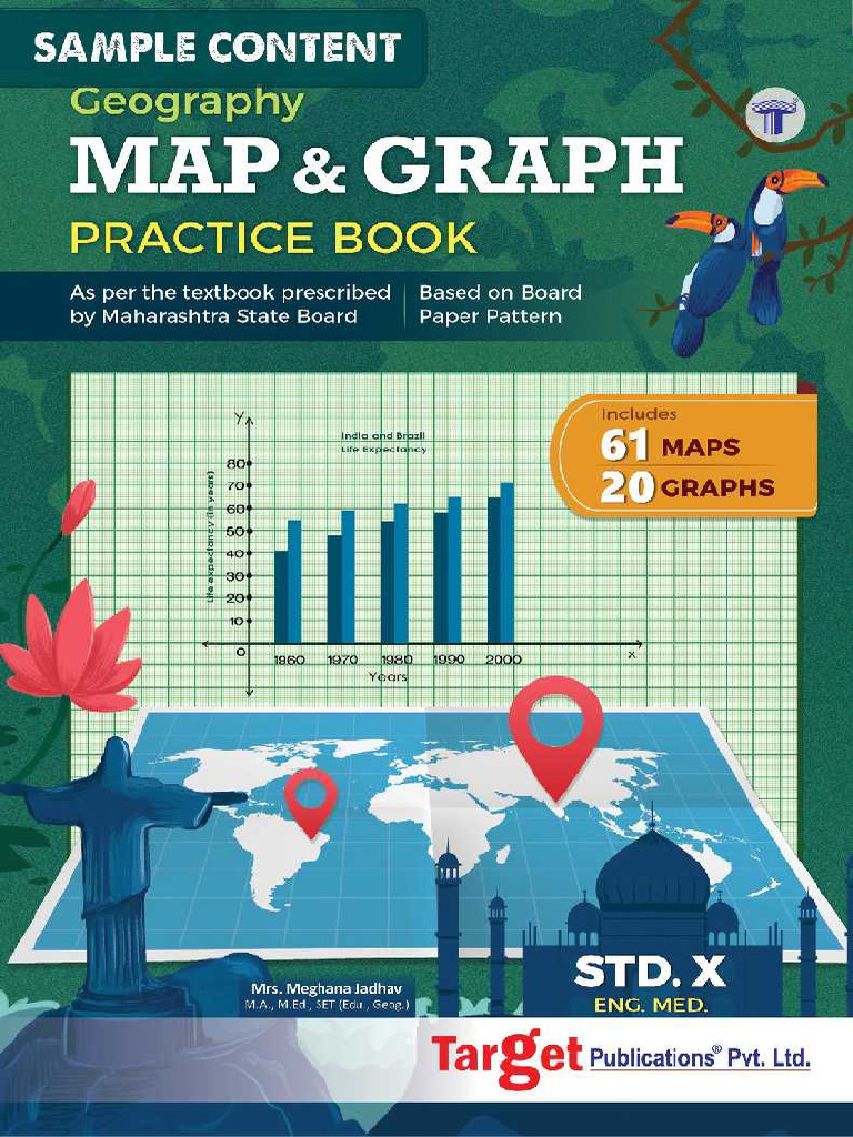 Sample PDF of STD 10 Geography Maps and Graph Practice Book English Medium Maharashtra State ...