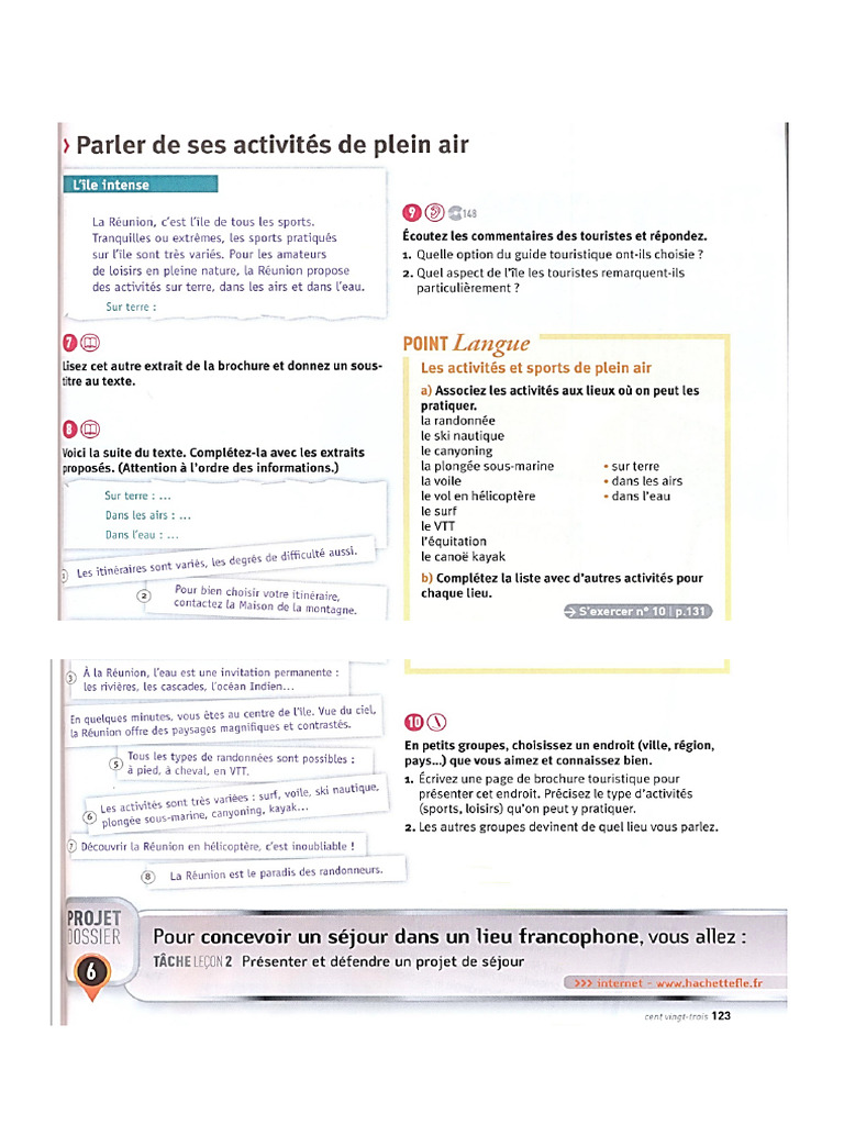 Dossier Activités Plein Air | PDF