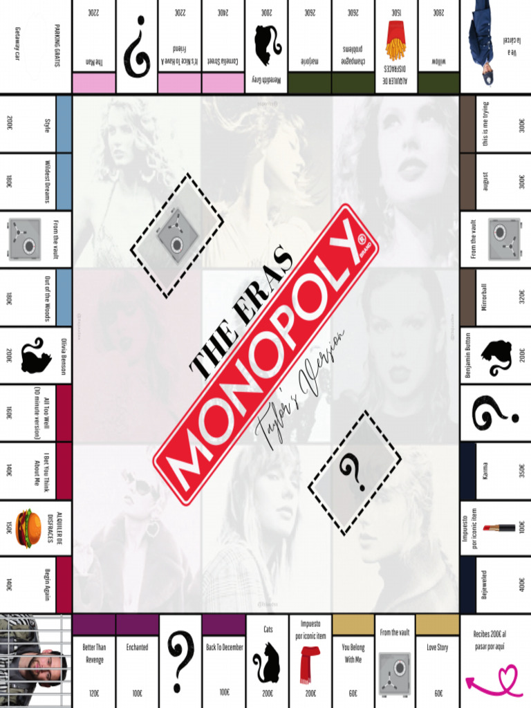 Monopoly Tablero (Taylor's Version) | PDF
