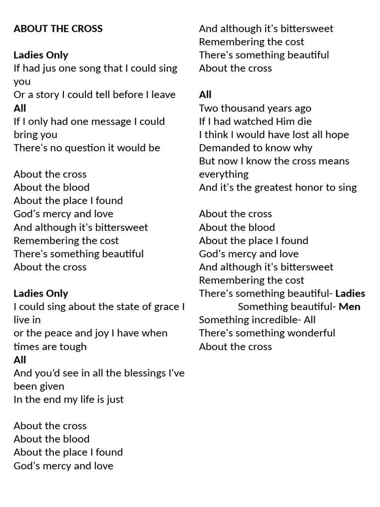 ABOUT THE CROSS | PDF