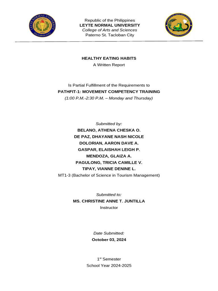 PATHFIT Written Report | PDF